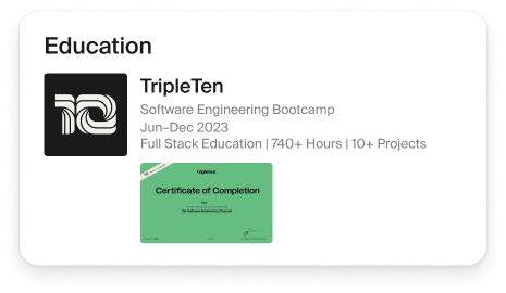 Software Engineering Bootcamp Online Part-Time | TripleTen